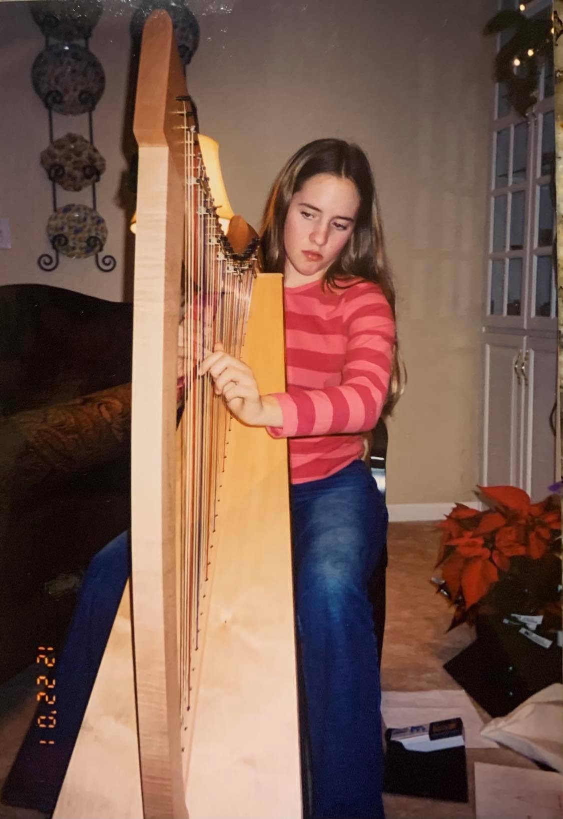 Emily Granger, harpist, and Luke Tierney, founder of Tier 1 Arts - The ...